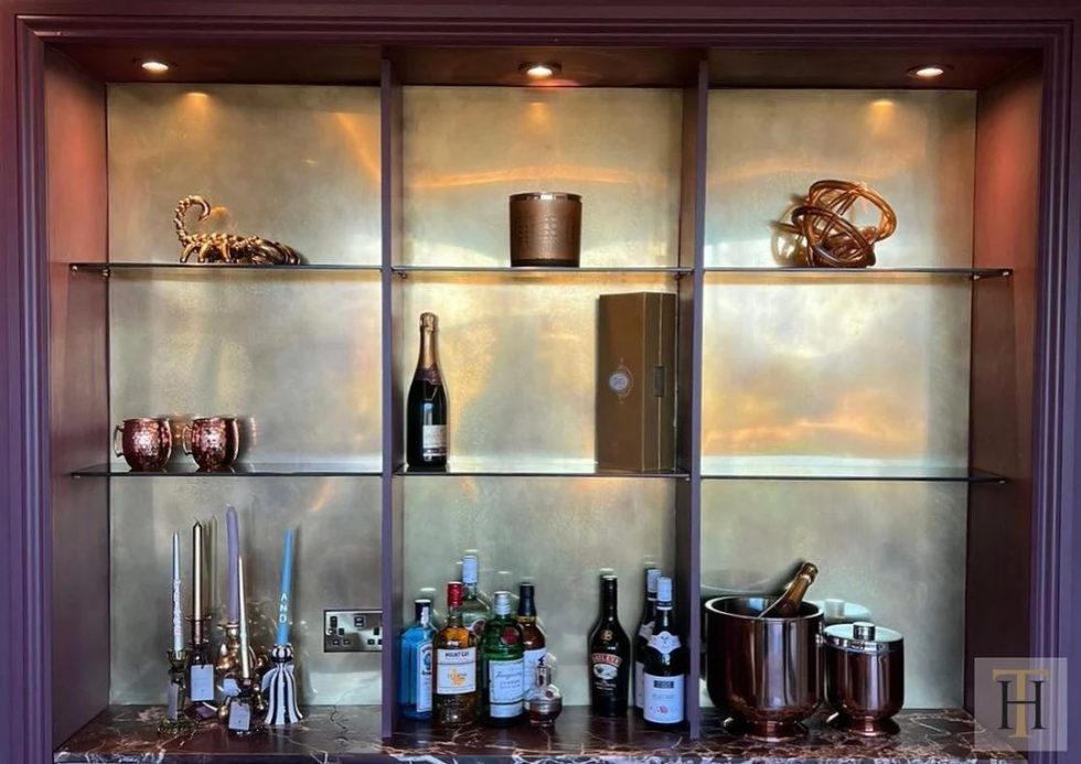 Berkshire Bronzed Brass Home Bar - Project - Halman Thompson